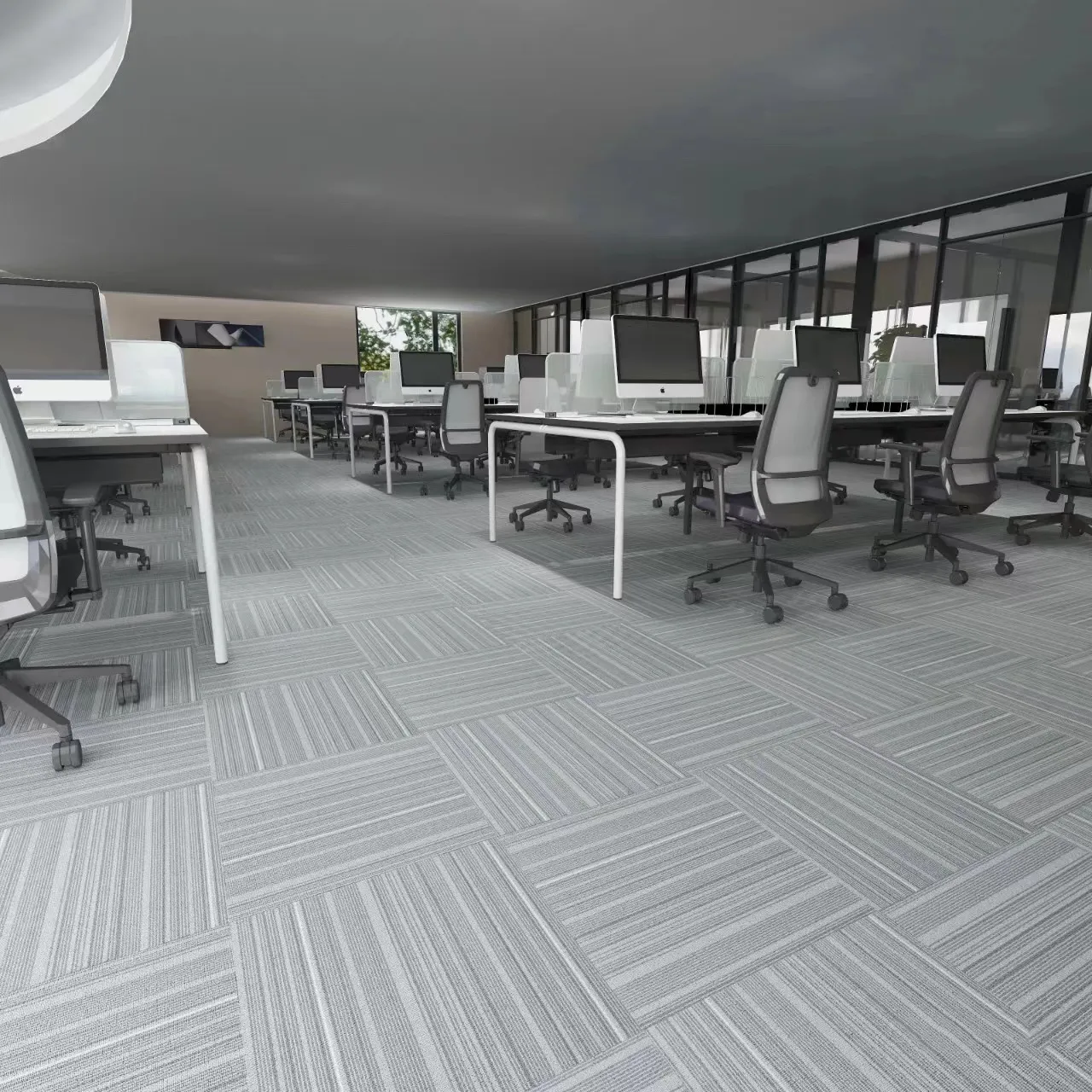 Cheap price stripe residential carpet tiles - FOXFLOR