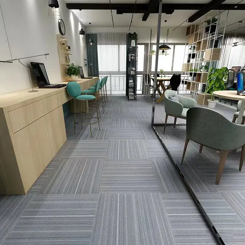 Cheap price stripe residential carpet tiles - FOXFLOR