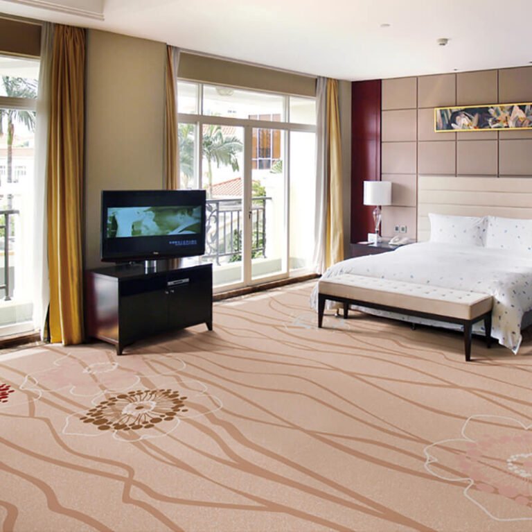 Customized design thick nylon printed hotel room carpet - Foxflor