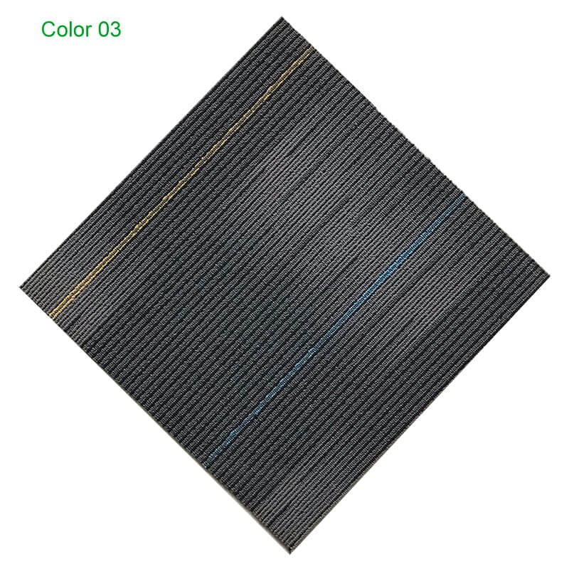 Office use durable blue carpet tiles with rubber backing - FOXFLOR